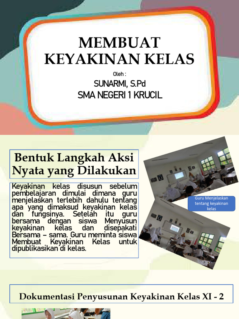 Penyusunan Keyakinan Kelas SMA XI | PDF