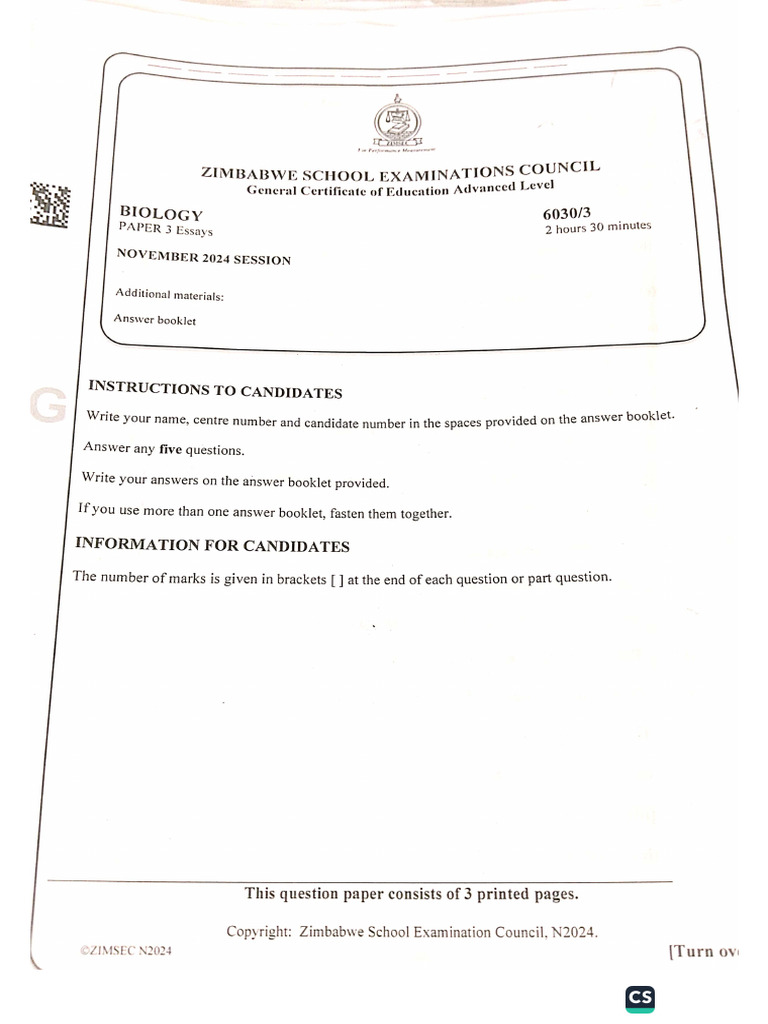 6030 N2024 QPs 1,2,3,4 | PDF