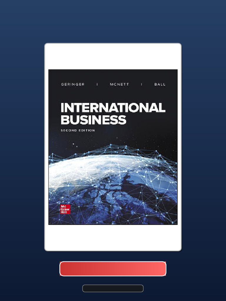 Complete Bundle International Business 2nd Edition Geringer HQ File ...