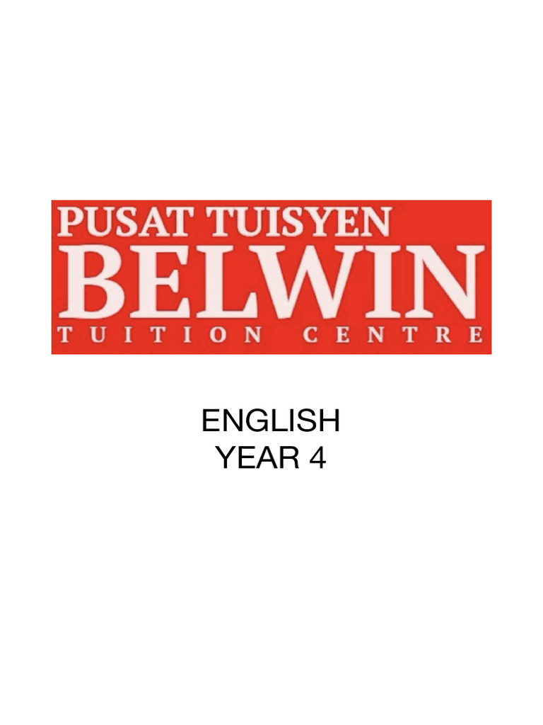 English Year 4 (19 - 9 & 20 - 9) | PDF