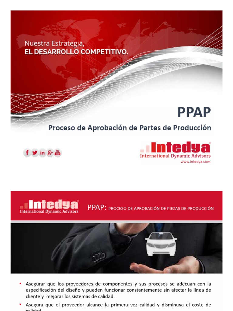 Guía del Proceso PPAP en Producción | PDF | Calidad (comercial) | Diseño