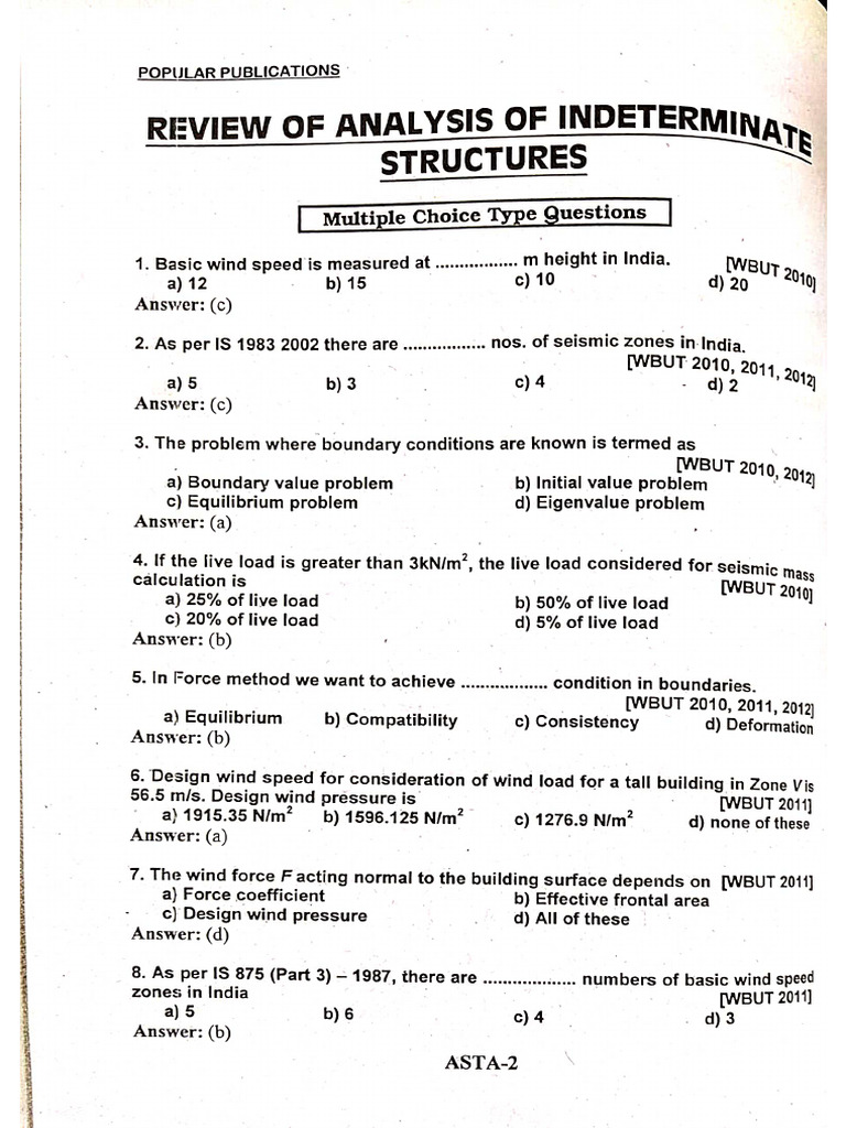 Advanced Structural Analysis-1 | PDF