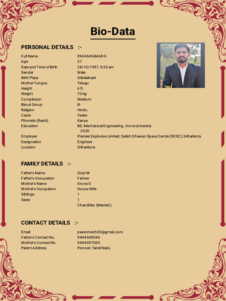 Biodata 29 05 2025 08 35 38 | PDF