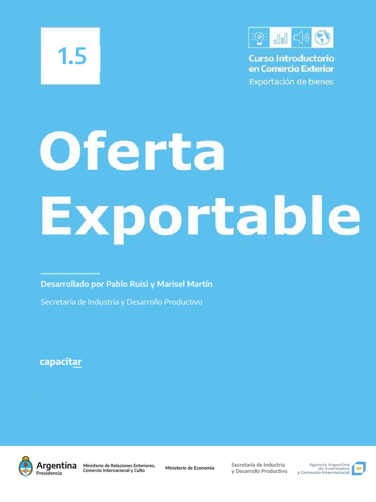 Oferta Exportable en Comercio Exterior | PDF