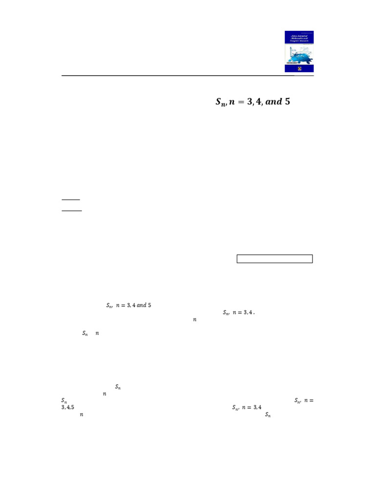 Character Table of Symmetric Group S5 | PDF | Group Theory | Combinatorics