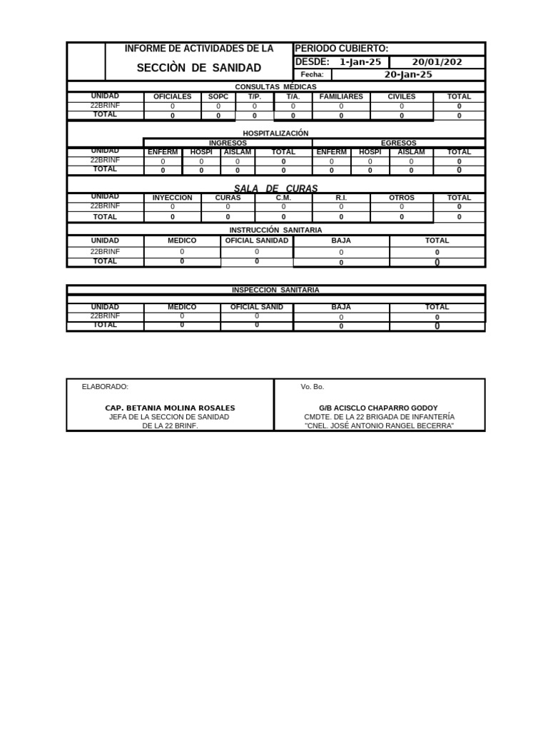 Epi14 - Inf. de Actividades Formato | PDF