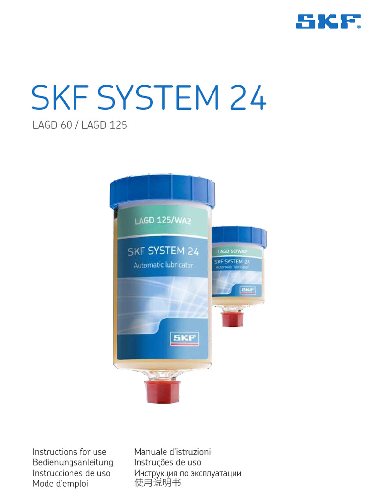 SKF System 24 LAGD 60/125 Manual | PDF | Bearing (Mechanical) | Lubricant