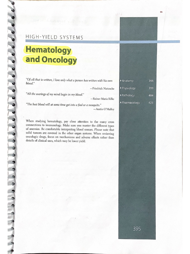 Hematology and Oncology FA Anatomy 9015863 2024 04-25-11 19 | PDF | T ...