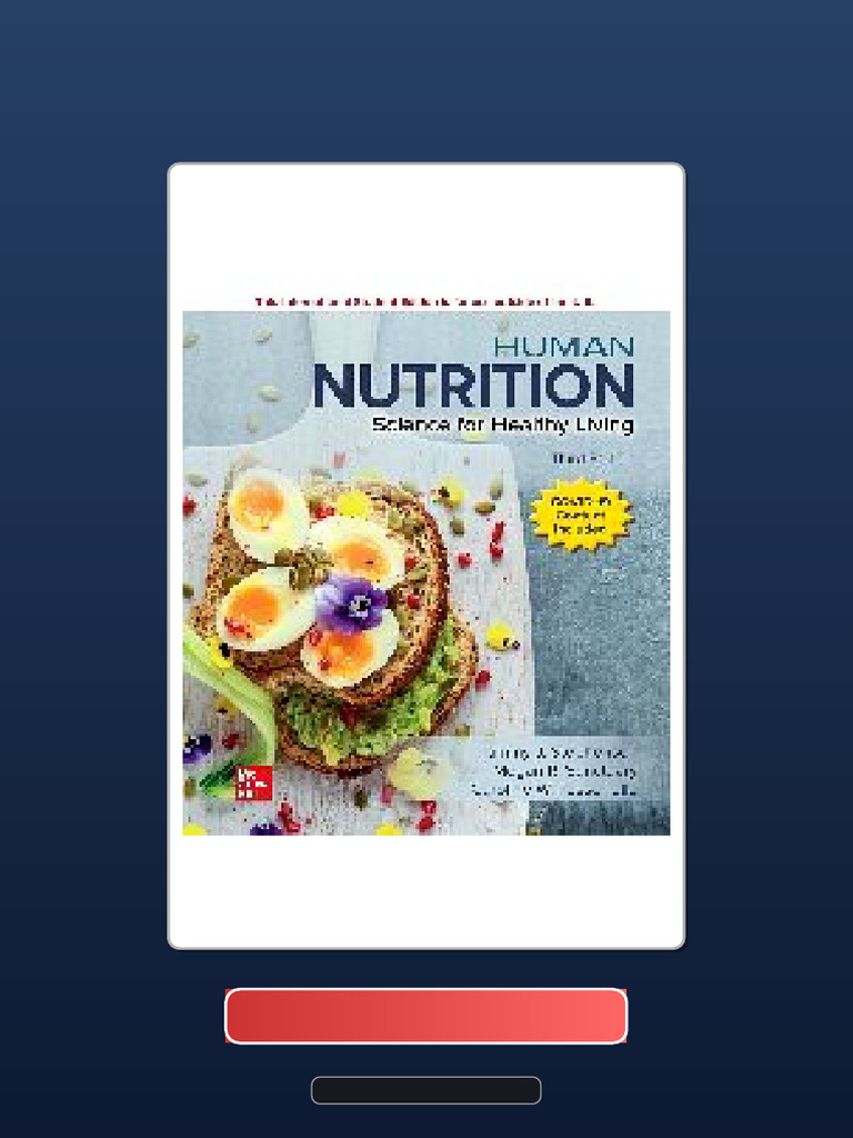 Complete Bundle Human Nutrition Science For Healthy Living 3rd Edition ...