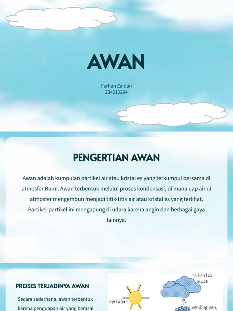 Pengertian dan Klasifikasi Awan | PDF