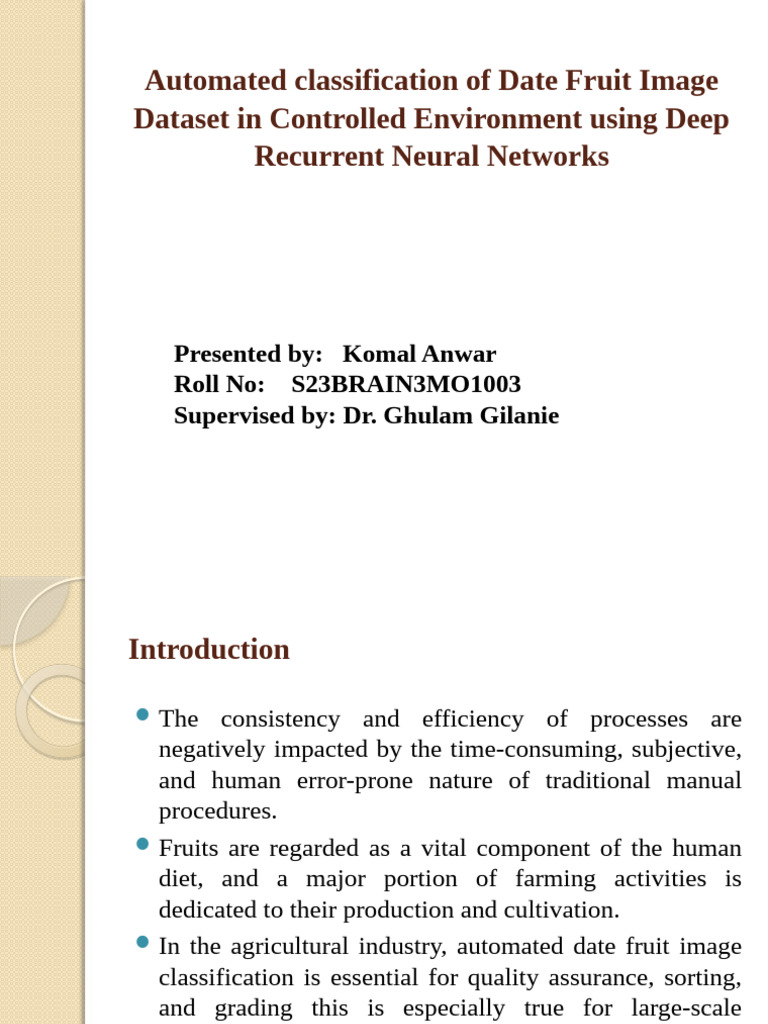 Deep RNNs for Date Fruit Image Classification | PDF | Deep Learning ...