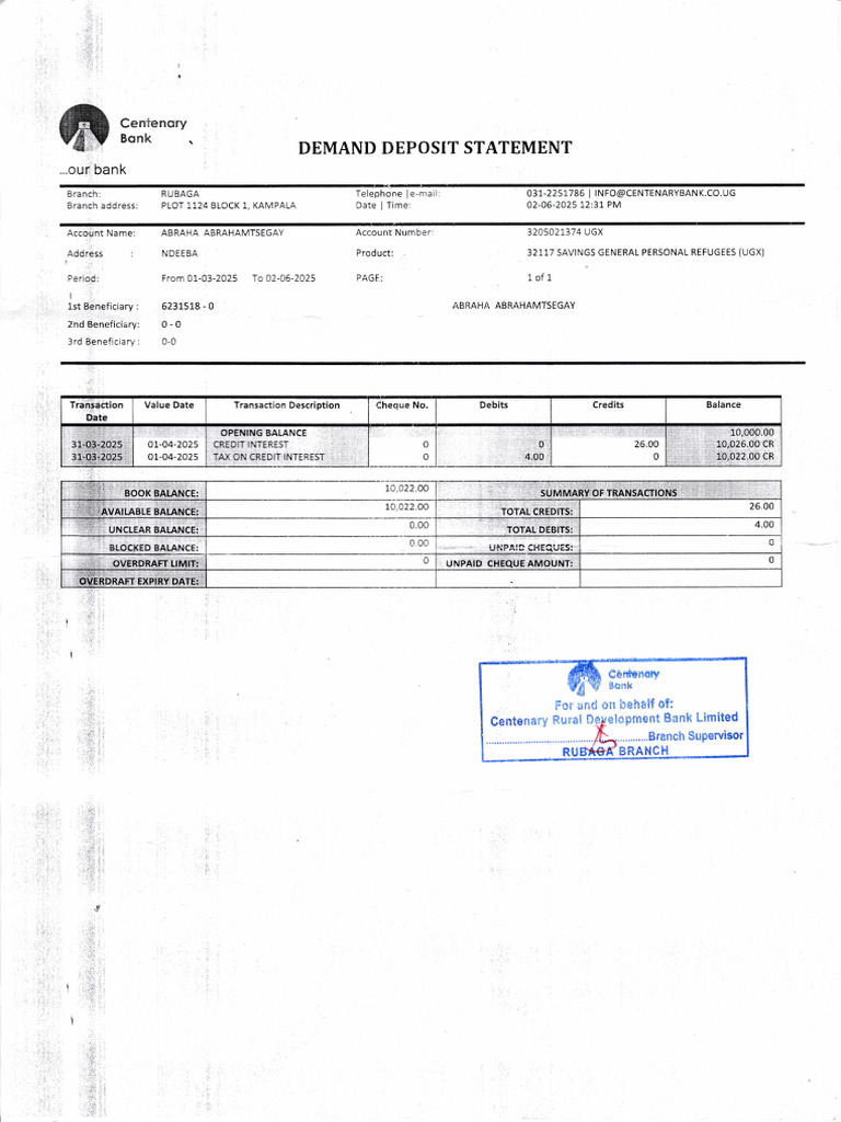 Bank Statement | PDF