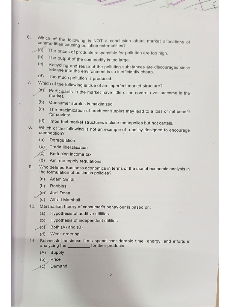Economics MTP Series 1 | PDF