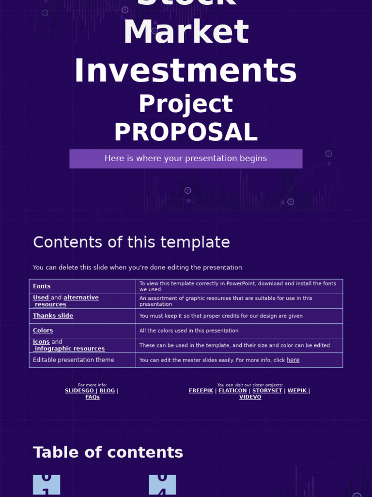 Stock Market Investments Project Proposal by Slidesgo | PDF | Expense ...