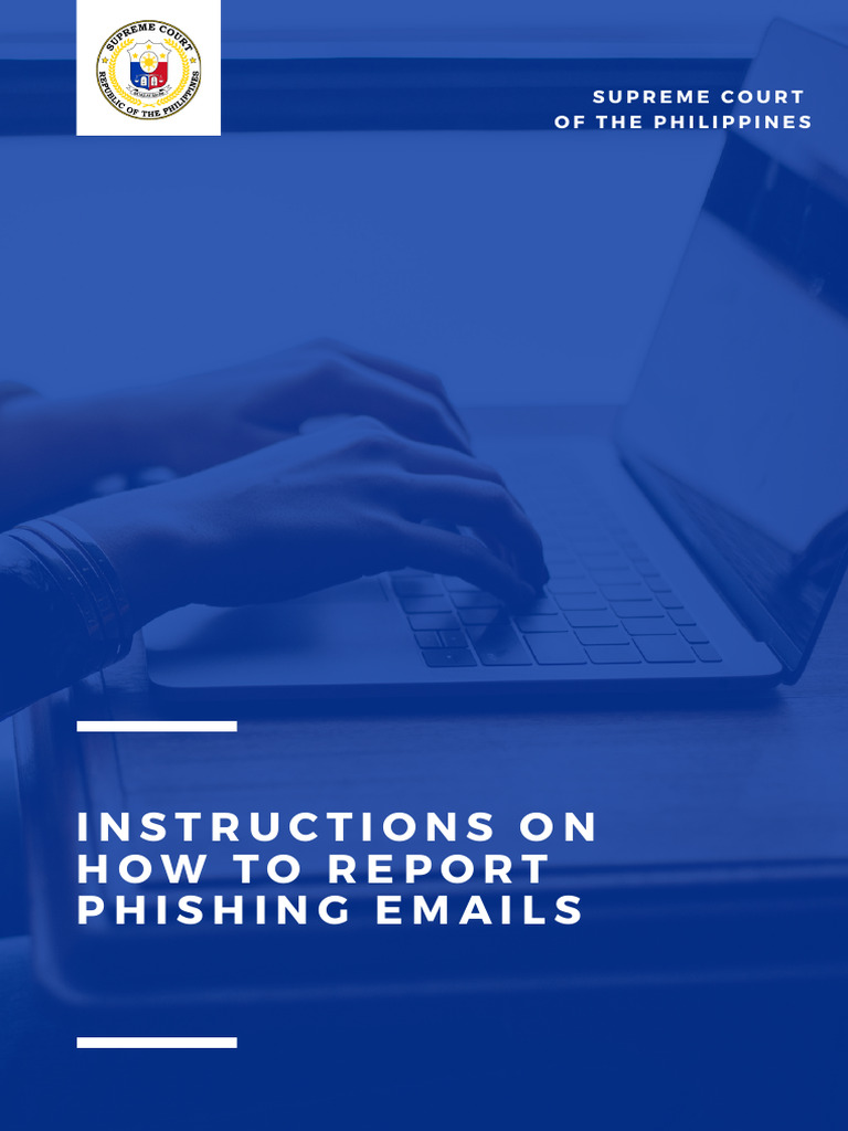 Instructions On How To Report Phishing Emails | PDF