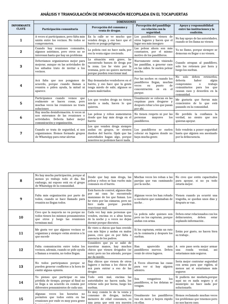 Ejes Tematicos Matriz | PDF