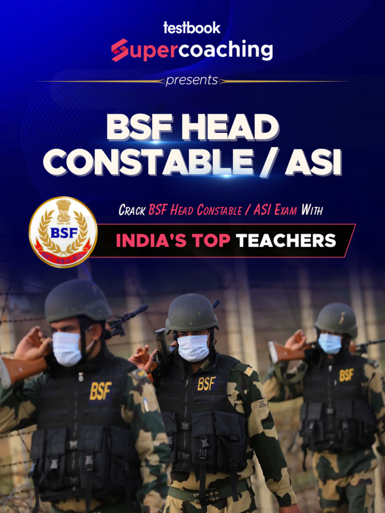 BSF Head Constable/ASI Exam Prep Guide | PDF | Educational Assessment ...