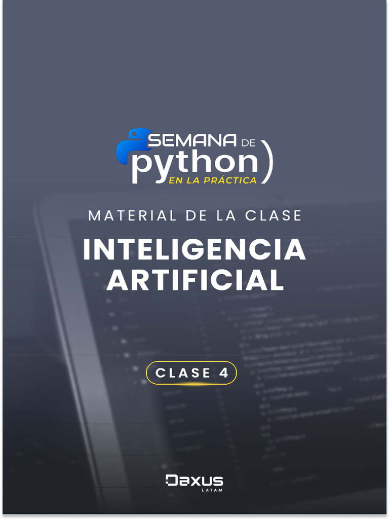 Material Clase 4 - Semana de Python - Daxus Latam | PDF | Visión por computador | Python ...