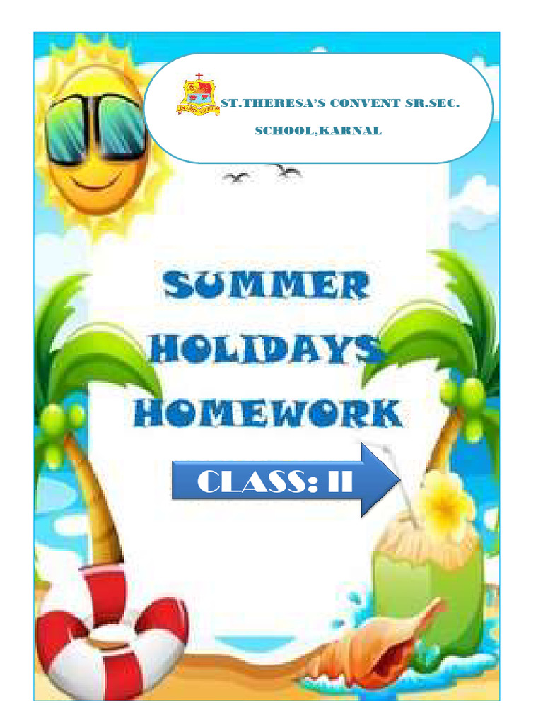 Holidays Homework II 2025-26 | PDF