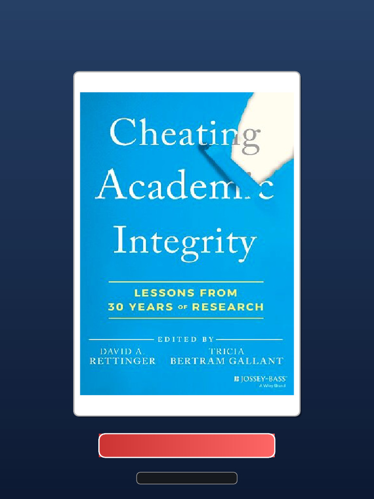Complete Bundle Cheating Academic Integrity Lessos From 30 Yeas of ...