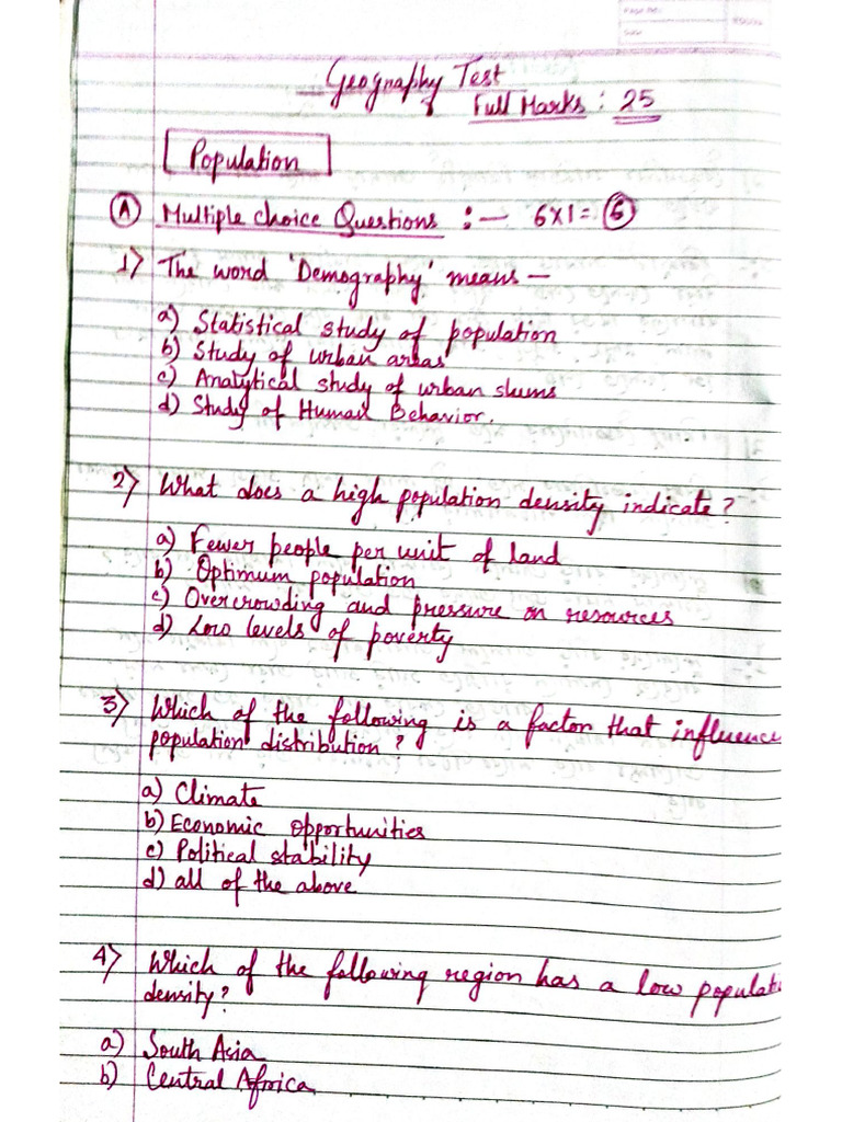 Geography Test | PDF