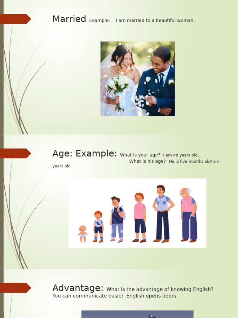 Vocabulary Presentation From Action Let's Talk | PDF