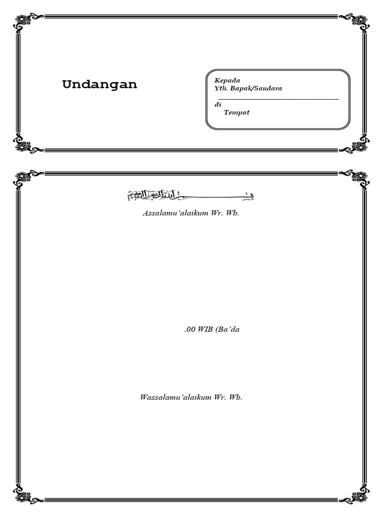 Undangan de Naseh REVISI 2 | PDF