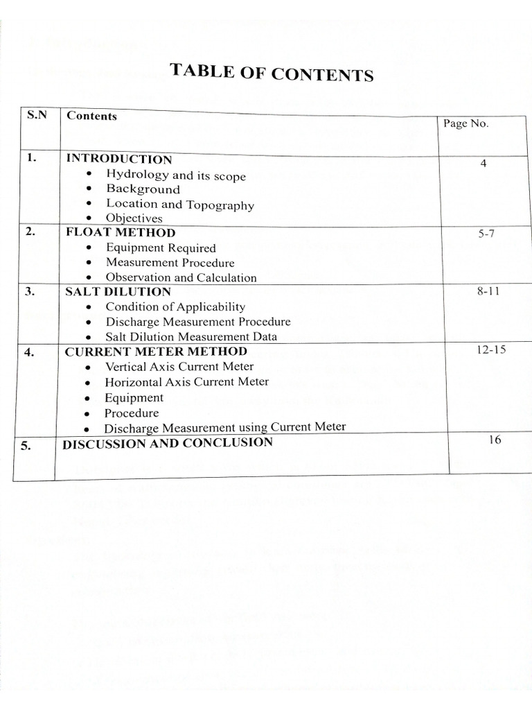 Sample Report - Hydrology Practical | PDF