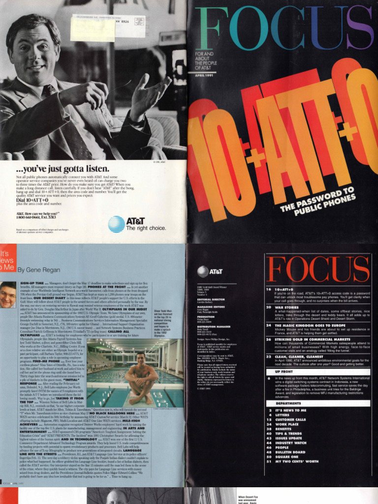 AT&T Focus April 1991 | PDF