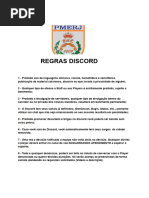 Regras do Servidor Discord | PDF