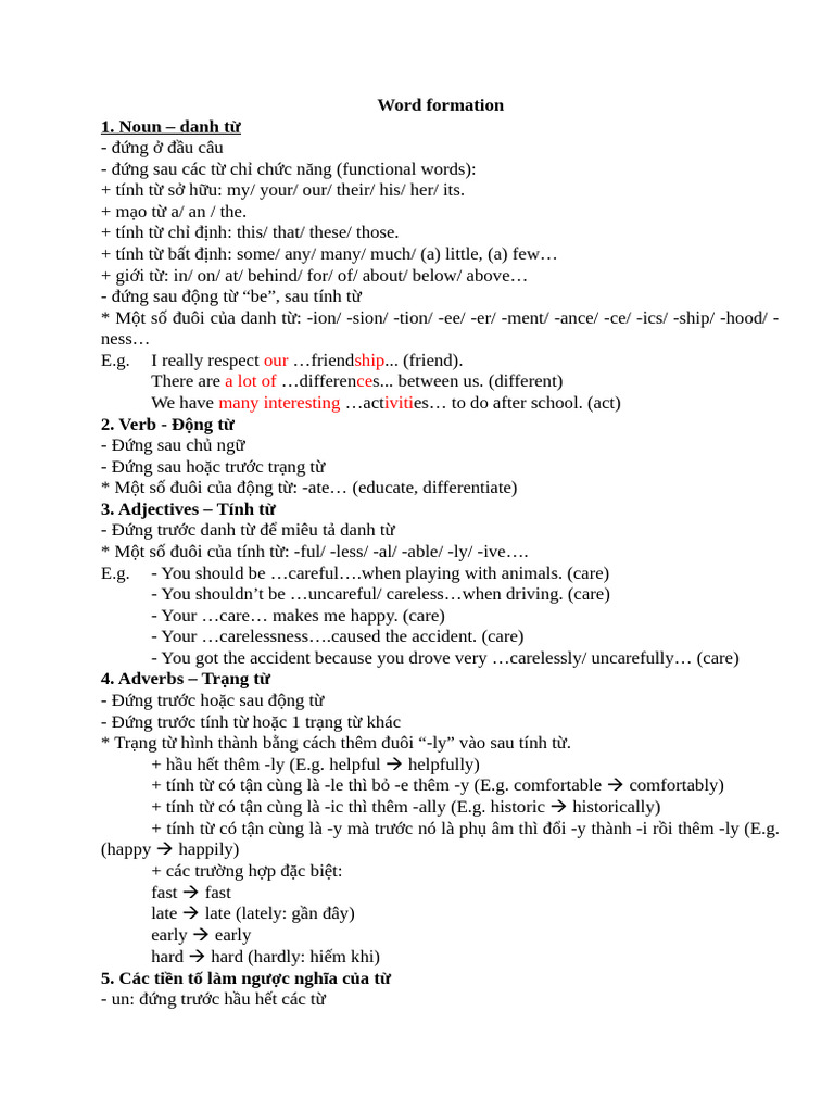 Word Form | PDF