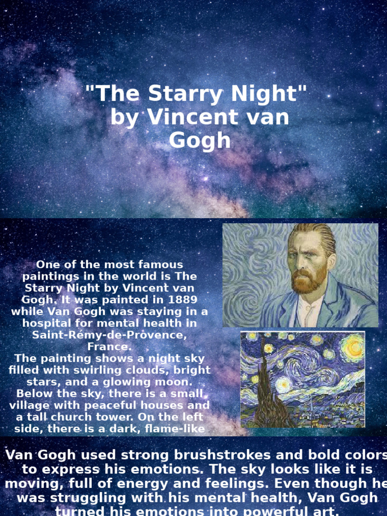 The Starry Night by Vincent Van Gogh | PDF