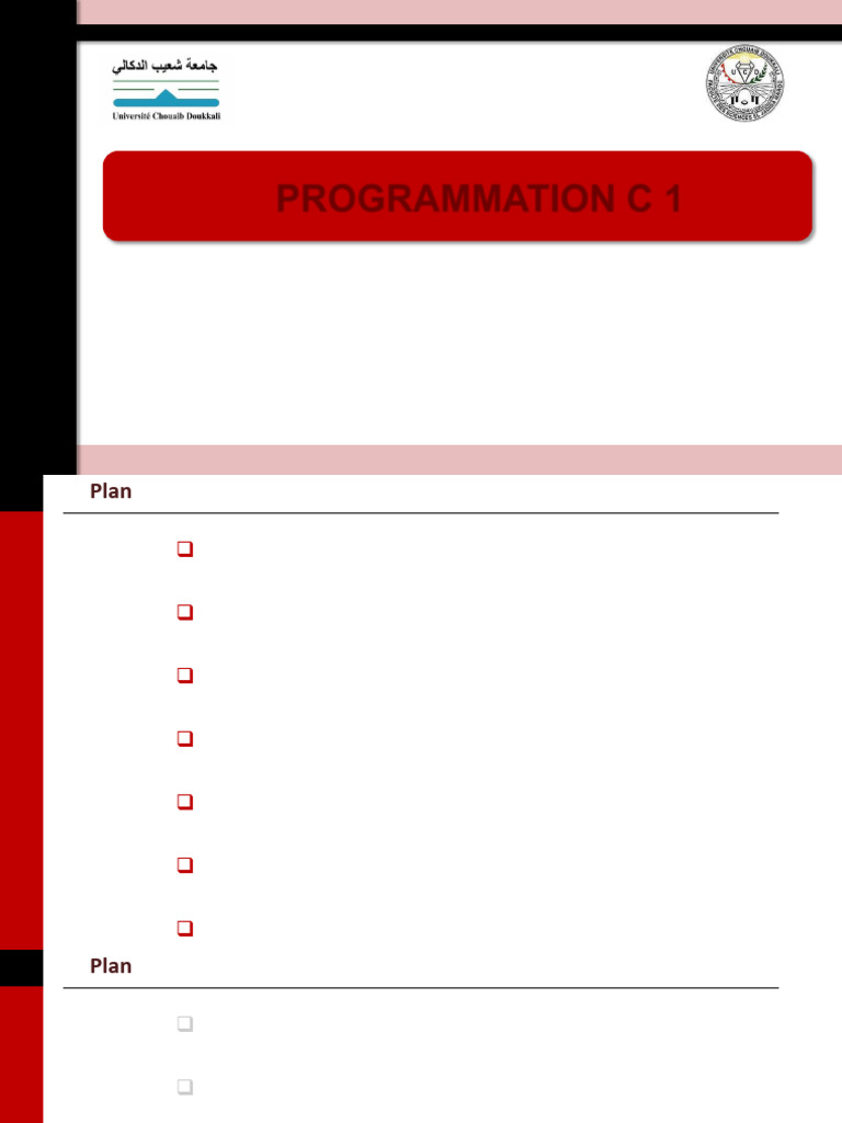 Programmation C1 - Chapitre 4 - Les Tableaux | PDF | C (Langage de programmation) | Pointeur ...