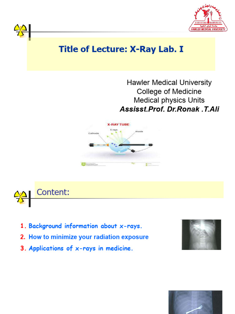 (3rd Practical Lecture) X-Ray, CT-Scan DR - Ronak PDF | PDF | X Ray | Radiography