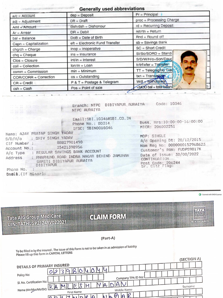 Mrs - Kamlesh Yadav Clam Form | PDF