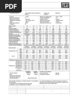 Motor Trifásico WEG W22 IE1 Data Sheet | PDF