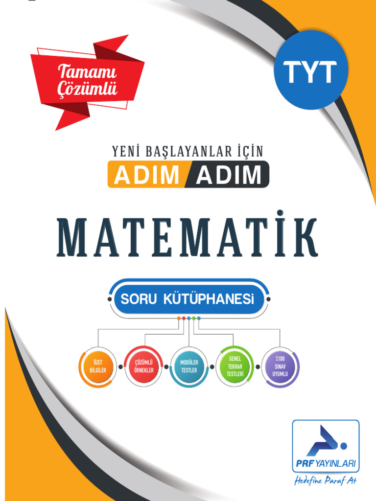 Paraf Adim Adim Serisi Tyt Matematik Soru Kutuphanesi Tamami Cozumlu | PDF