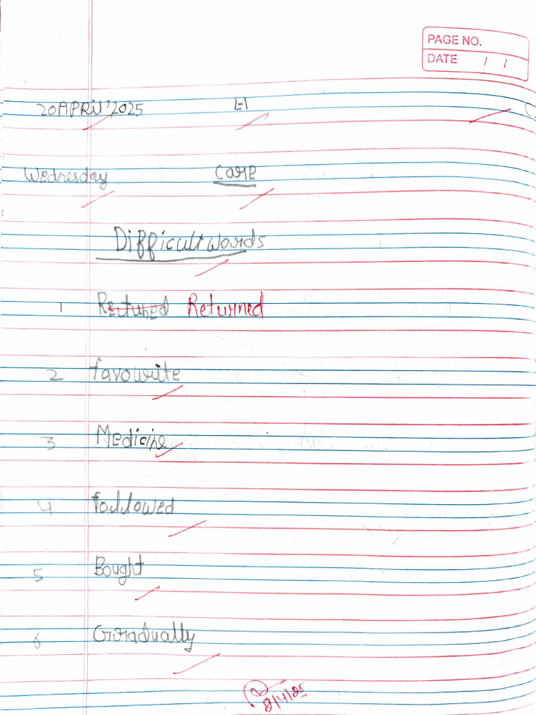 English Notebook Activities Guide | PDF