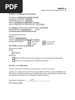 Annex A Medical Allowance Registration Form | PDF