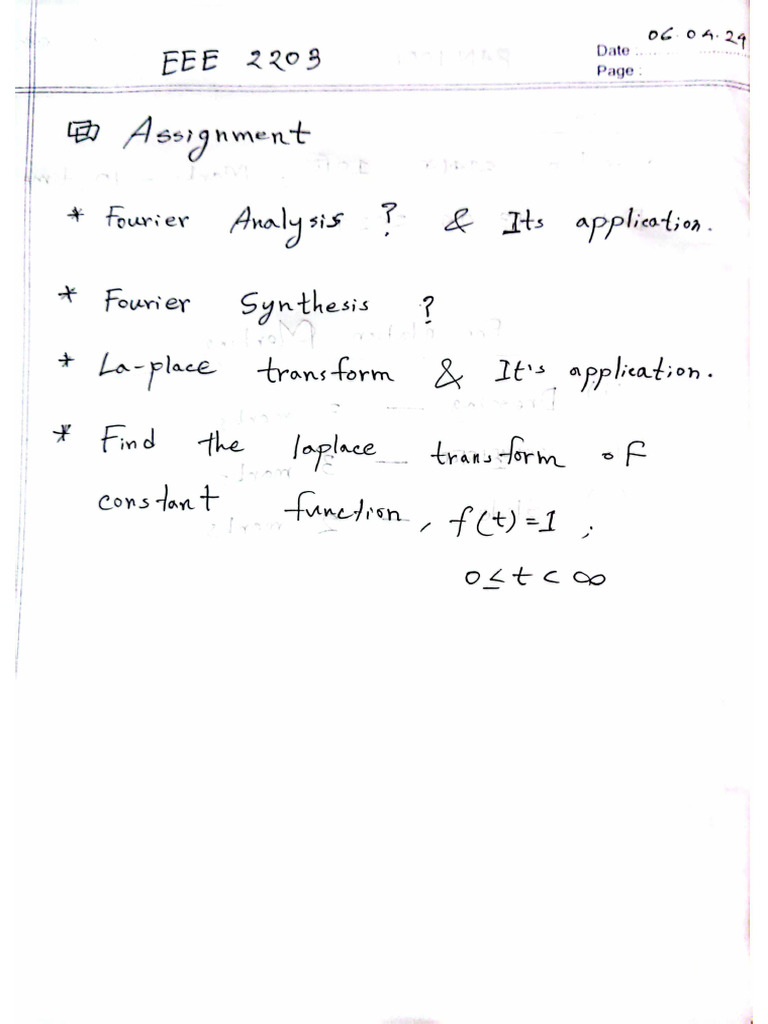 EEE 2203 Class Lectures (Final) Part 1 | PDF