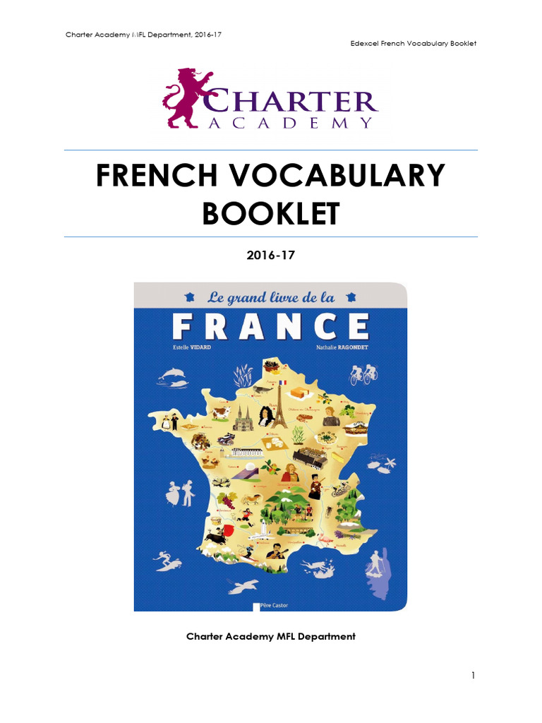 Edexcel French Vocabulary List Booklet (2022!01!23 16-12-30 UTC) | PDF ...