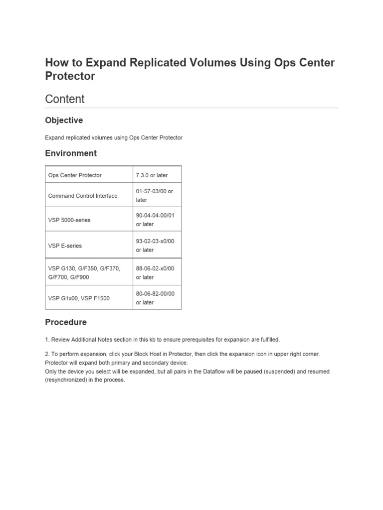 Expand Volumes in Ops Center Protector | PDF | Operating System ...