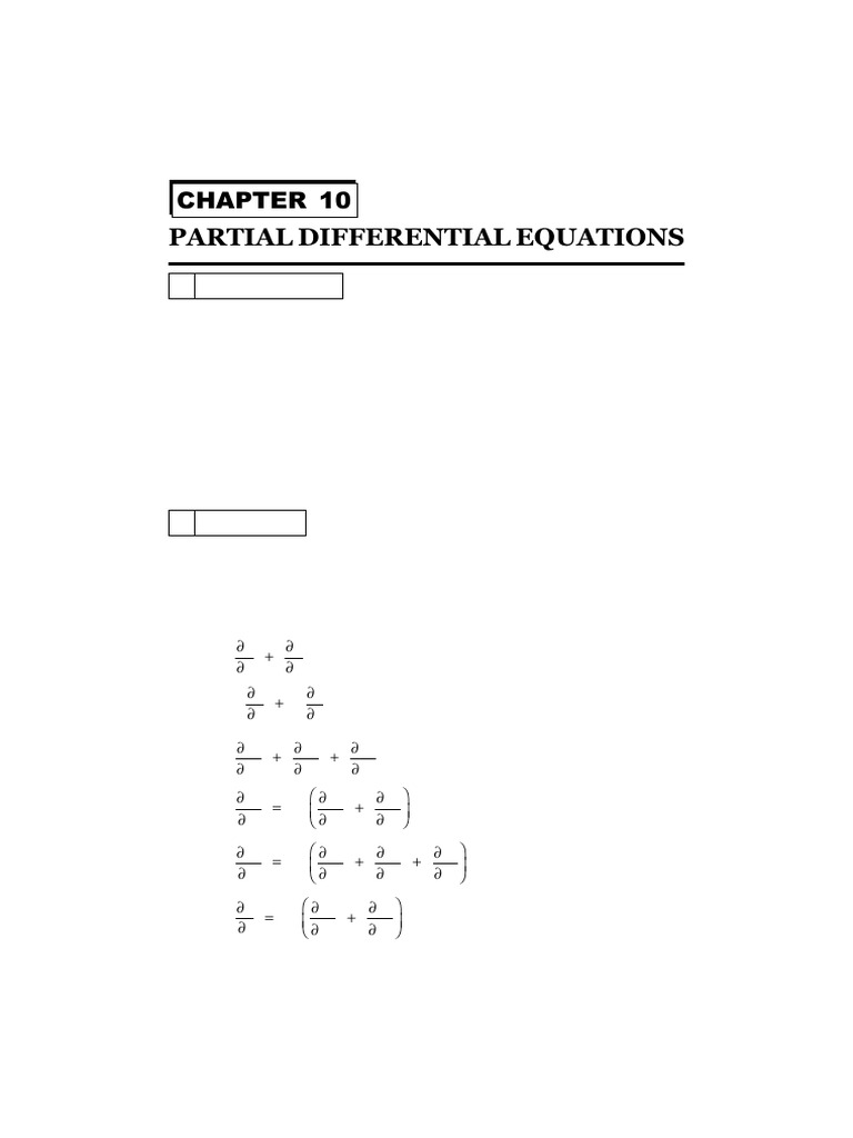 Chapter 10 PDE | PDF | Partial Differential Equation | Differential ...