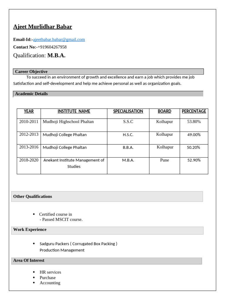 Ajeet Resume Updated | PDF