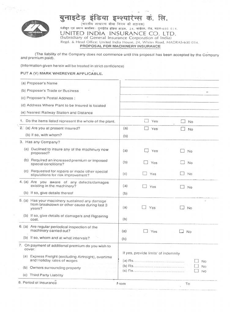 Machinery Insurance | PDF