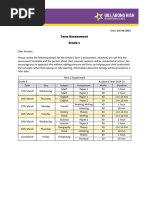Grade 7 Revised - End of Year Exam Schedule and Syllabus 2025 | PDF ...