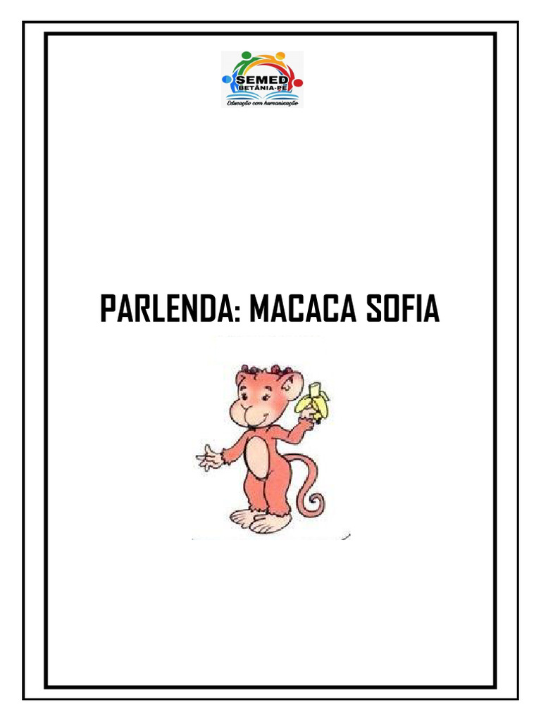 Seq Didatica-Macaca Sofia - Aluno | PDF | Caixa alta e caixa baixa | Palavra