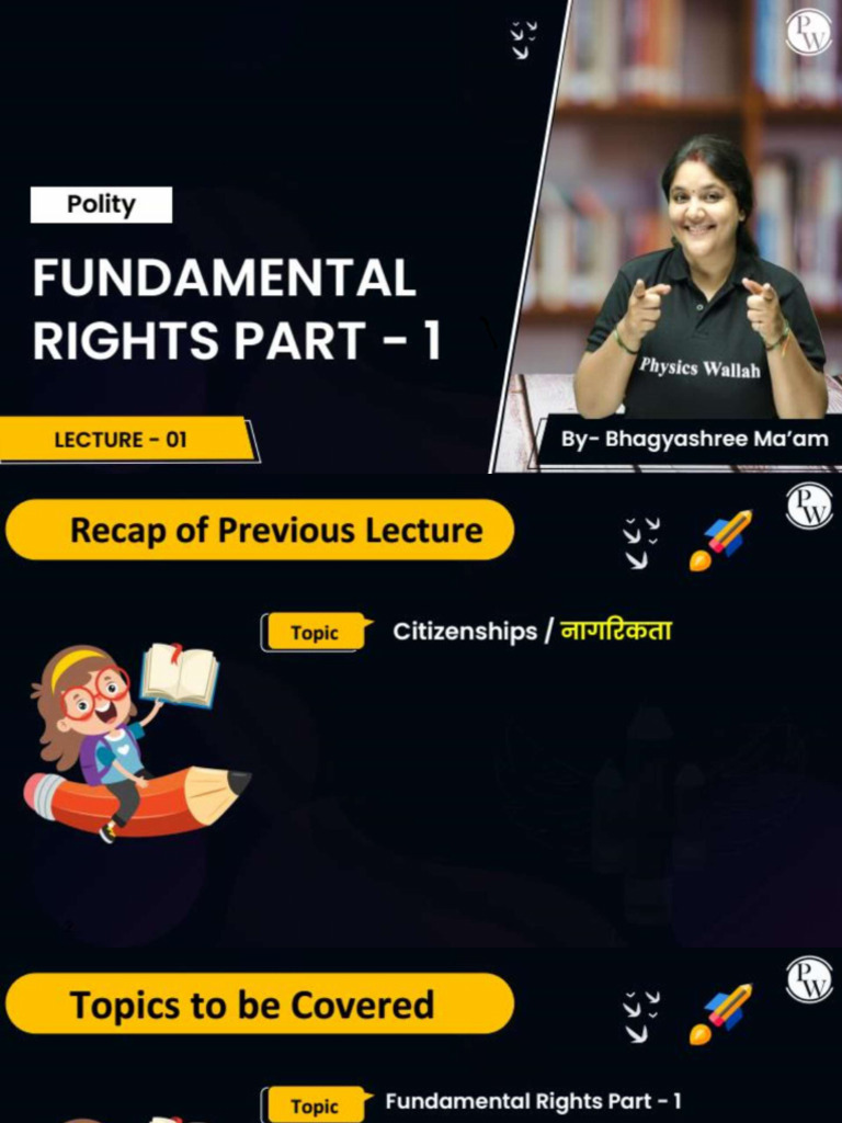Fundamental Rights - Class Notes | PDF