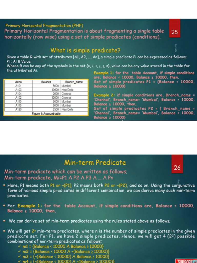 Fragmentation Ddbms | PDF