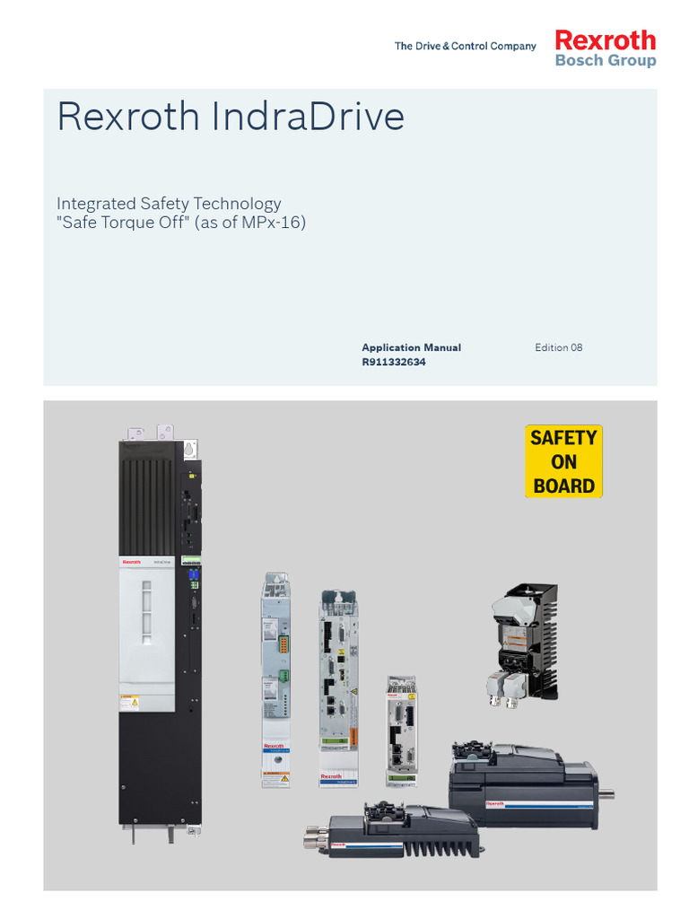 Rexroth IndraDrive Safety Manual | PDF | Electric Motor